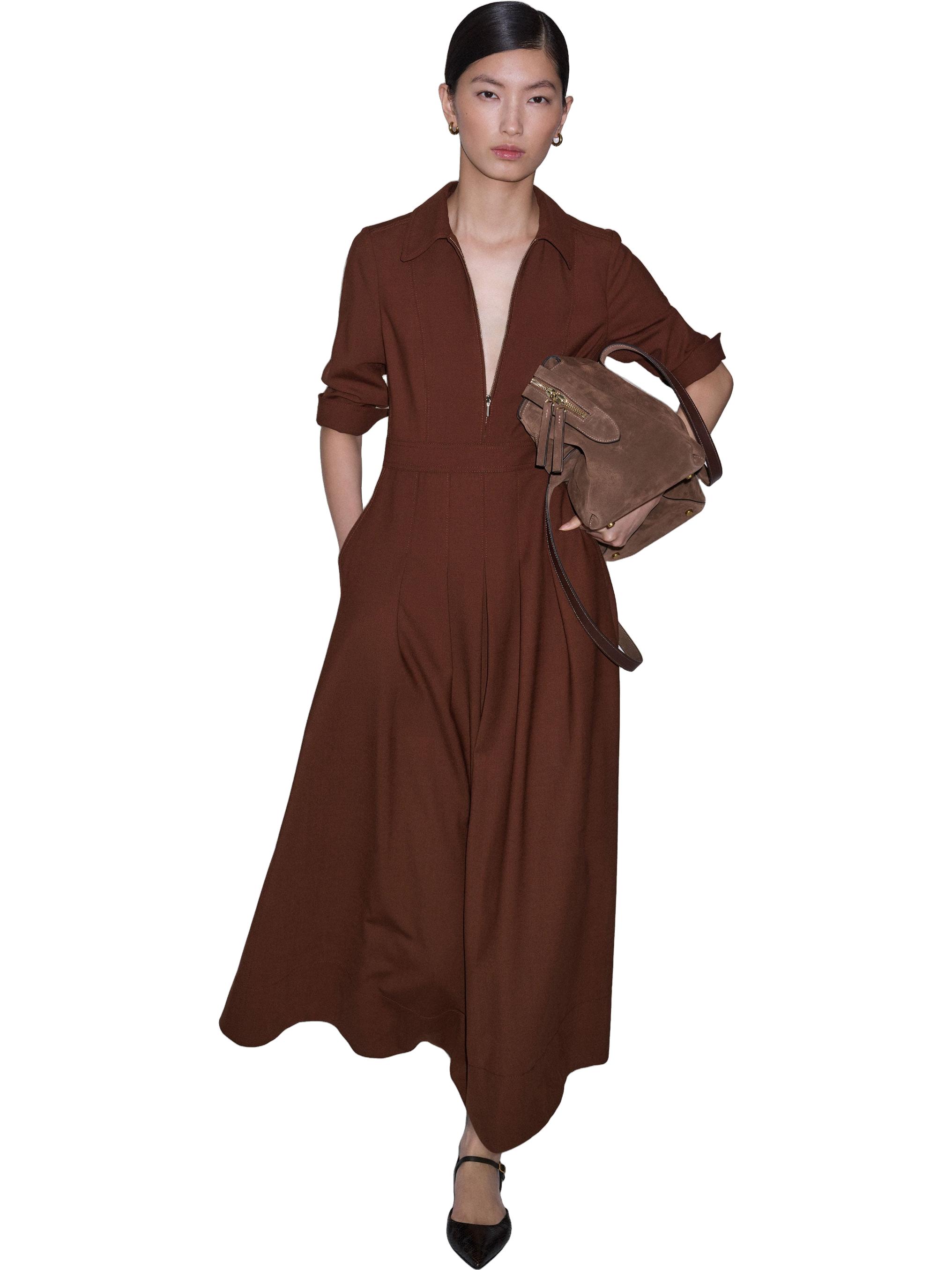 ME+EM ME+EM Fit and Flare Maxi Shirt Dress